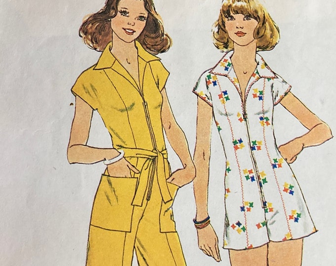 Vintage 1970's Simplicity 5299 Sewing Pattern Size 12 Bust 34 FF - Etsy