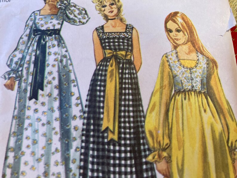 Vintage 1970s Simplicity 9259 Sewing Pattern Size 11 Bust 33.5 - Etsy