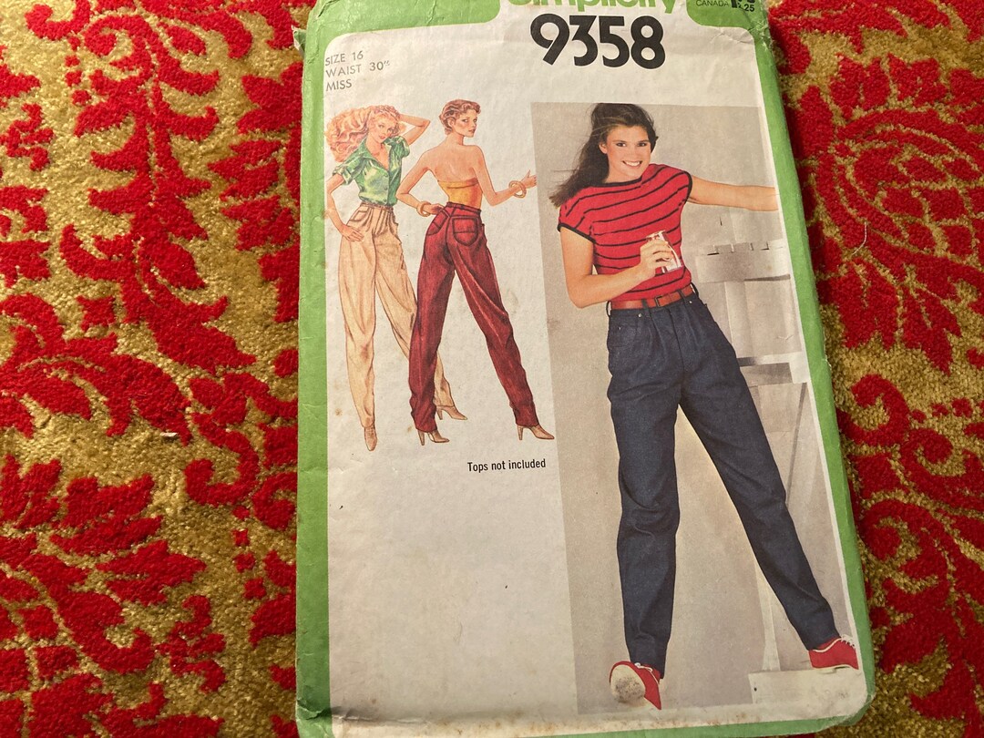 RARE Vintage 1970s Simplicity 9358 Sewing Pattern Size 10 Waist 25 - Etsy