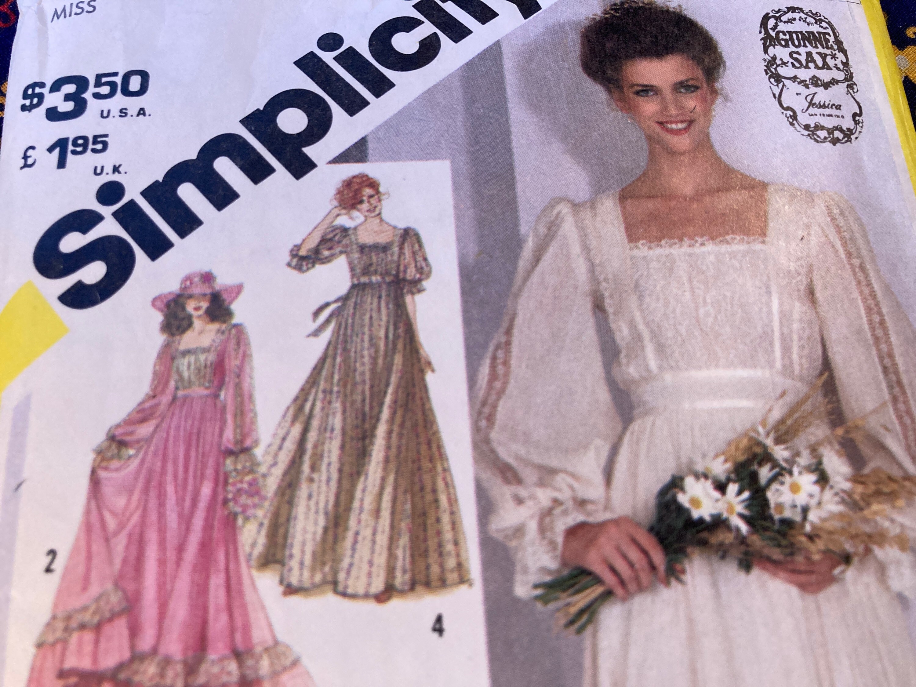 Vintage 1980s Simplicity 5362 GUNNE SAX Sewing Pattern Size 14 | Etsy