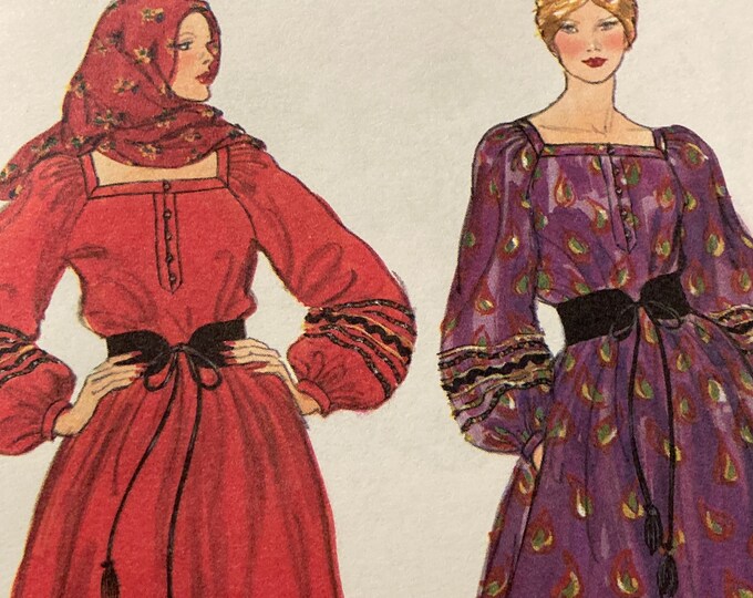 Vintage 1970s Vogue 9688 Sewing Pattern Size 14 Bust 36 FF - Etsy