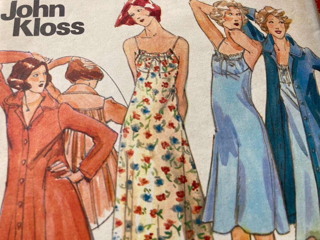 Vintage 1970s Butterick 3987 John Kloss, Sewing Pattern, Size 12 Bust ...