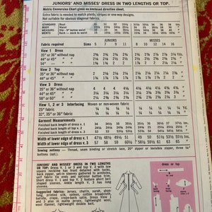 Vintage 1970s Simplicity 7089 Sewing Pattern Size 8 Bust 31.5 or Size 10 Bust 32.5 - Etsy