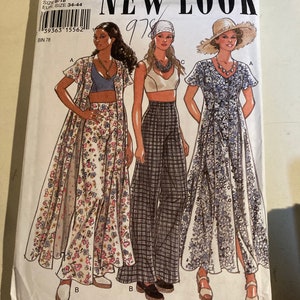 Rare Vintage 1980s NEW LOOK 6225 Sewing Pattern Six Sizes in One FF - Etsy