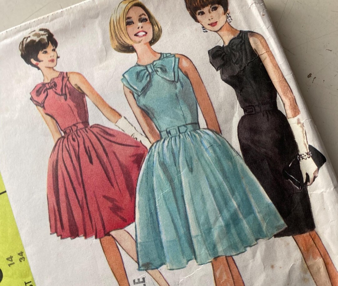 Vintage 1960's Mccall's 8060 Sewing Pattern Size 14 Bust 34 - Etsy