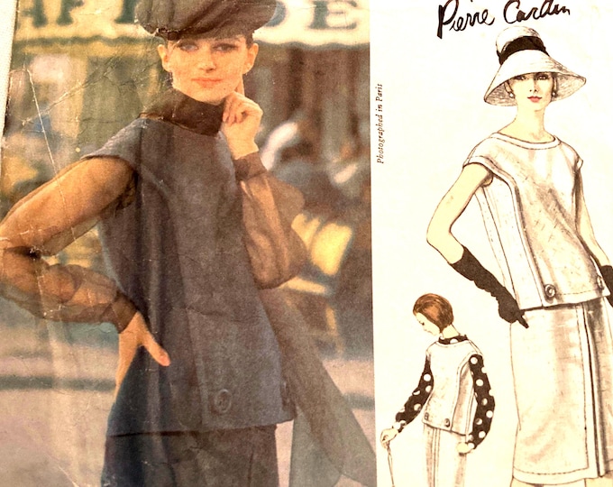 Vintage 1960's Vogue 1802 Paris Original PIERRE CARDIN Tent Dress ...