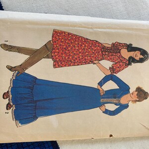 Vintage 1970s Simplicity 7327 Sewing Pattern Size 12 Bust 34 FF - Etsy