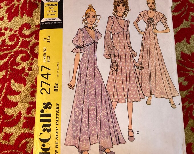 RARE Vintage 1970s BIBA Sewing Pattern Size 11 Bust 33 - Etsy