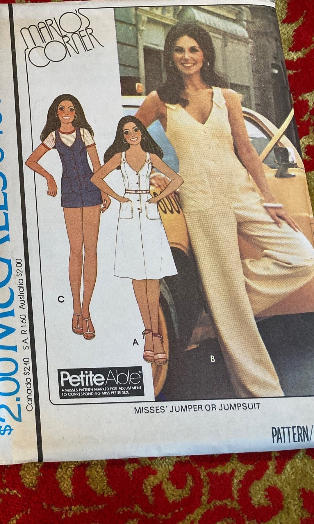 Vintage 1970s Mccall’s 5461 Sewing Pattern Size 12 Bust 34 FF - Etsy