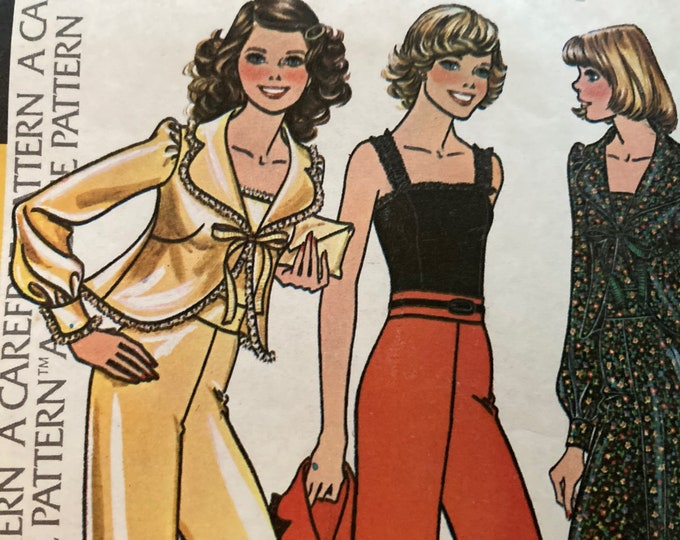 Vintage 1970s Vogue 8587 Sewing Pattern Size 10 Bust 32.5 FF - Etsy