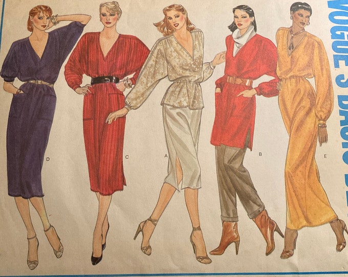 Vintage 1970's Vogue 2237 Basic Design Sewing Pattern Size 10 Bust 32.5 ...