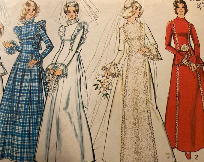 Vintage 1970s Simplicity 9779 Sewing Pattern Size 12 Bust 34 or Size 14 ...