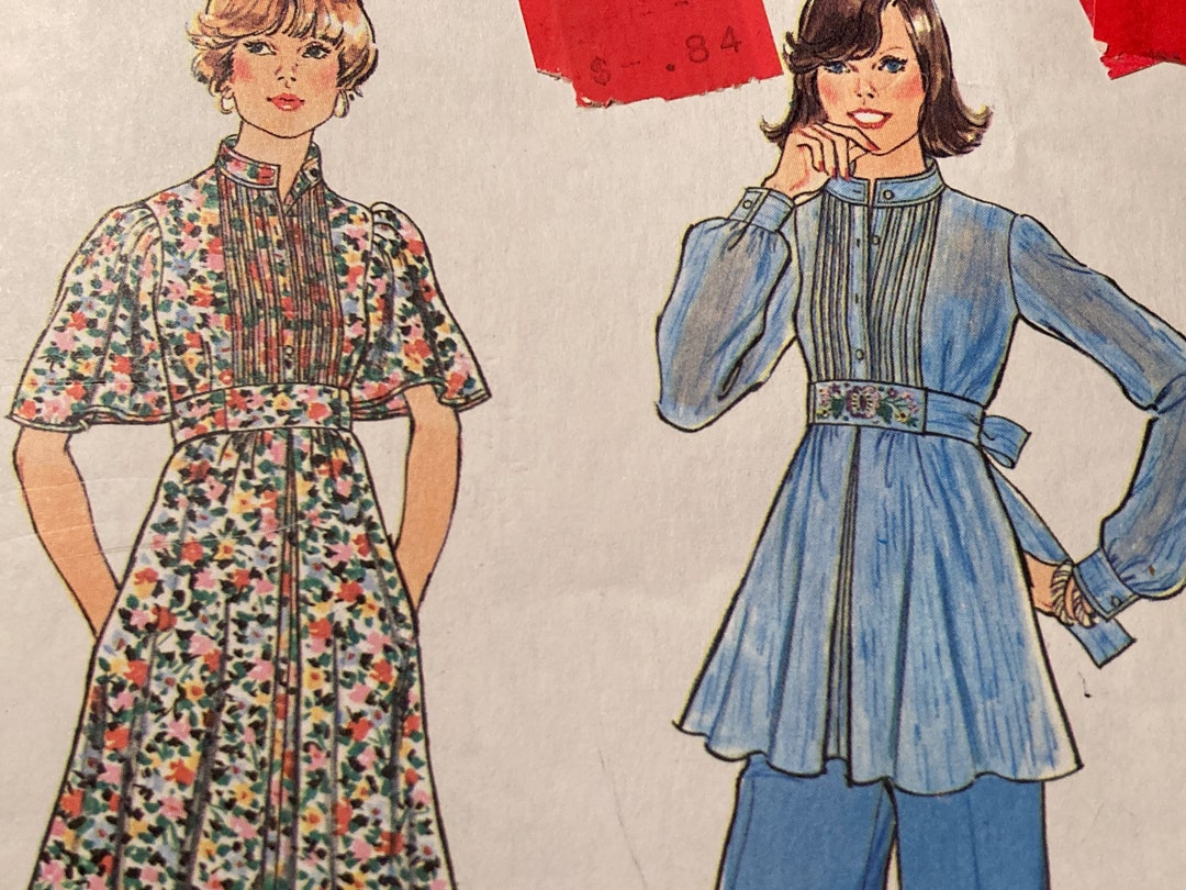 Vintage 1970s Simplicity 7344 Sewing Pattern Size 10 Bust 32.5 or Size ...
