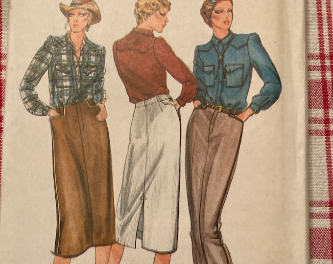 Vintage 1970’s Butterick 6977 BETSEY JOHNSON Jacket, Top, Skirt, Pants ...