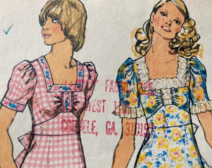 Vintage 1970s Simplicity 5616 Sewing Pattern Size 10 Bust 32.5 FF - Etsy