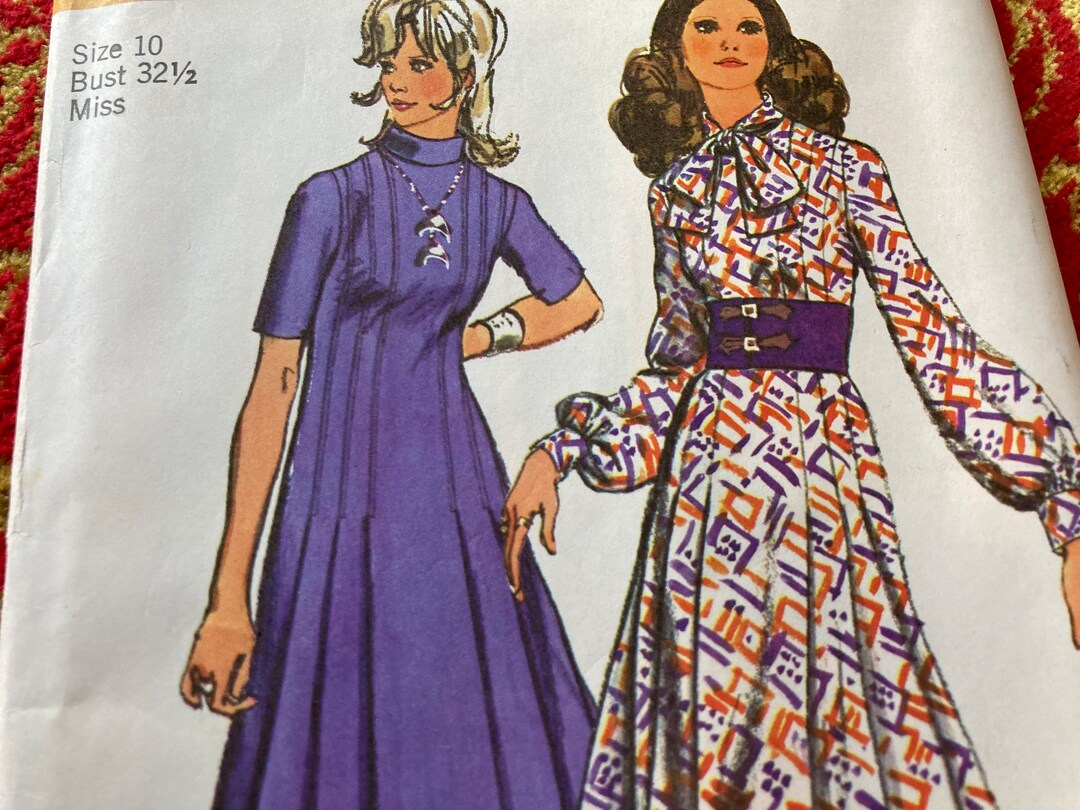 Vintage 1970s Simplicity 9303 Sewing Pattern Size 10 Bust 32.5 - Etsy