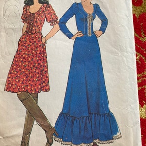 Vintage 1970s Simplicity 7327 Sewing Pattern Size 12 Bust 34 FF - Etsy