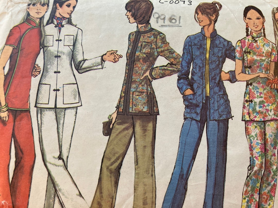 Vintage 1970 Simplicity 9961 Sewing Pattern Size 14 Bust 36 - Etsy