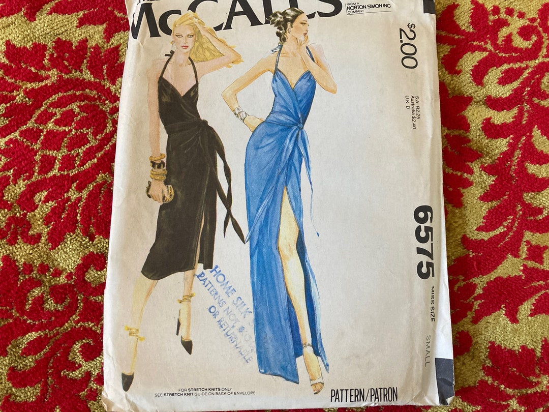 Vintage 1970s Mccalls 6575 Bob Mackie Sewing Pattern Size Petite 6-8 ...