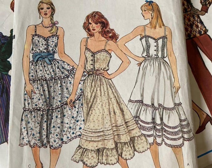 RARE Vintage 1970s Vogue 7684 Evening Dress and Pants Sewing Pattern ...