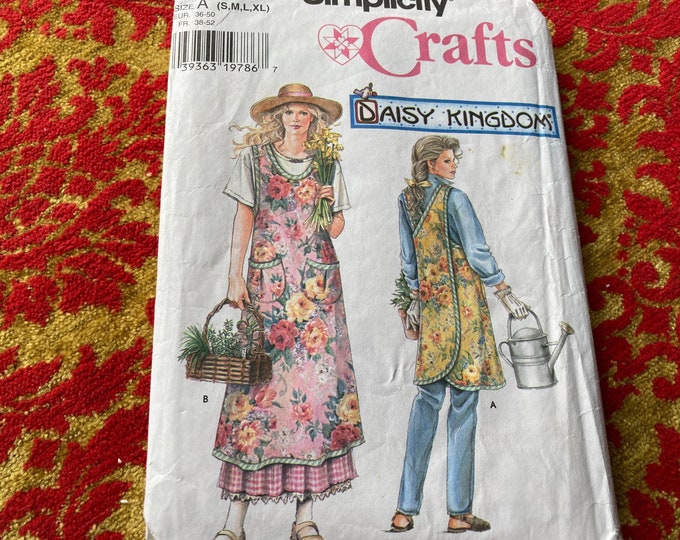 Vintage 1990s Simplicity 7481 Daisy Kingdom Sewing Pattern Size S,M,L ...