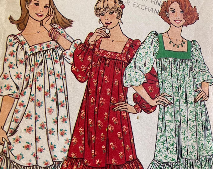 Vintage 1970s Butterick 5956 Sewing Pattern Size 12 Bust 34 - Etsy