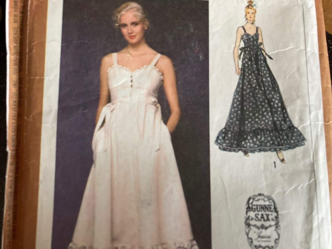 Vintage 1970s Simplicity 8908 Gunne Sax Sewing Pattern Size 12 Bust 34 ...
