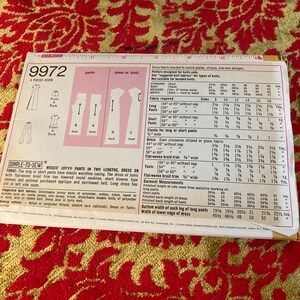 Vintage 1970s Simplicity 9972 Sewing Pattern Size 12 Bust 34 - Etsy
