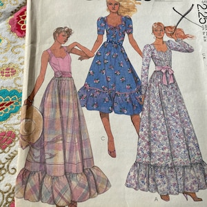 Vintage 1980s Mccall's 7376 Sewing Pattern Size 10 Bust 32.5 - Etsy