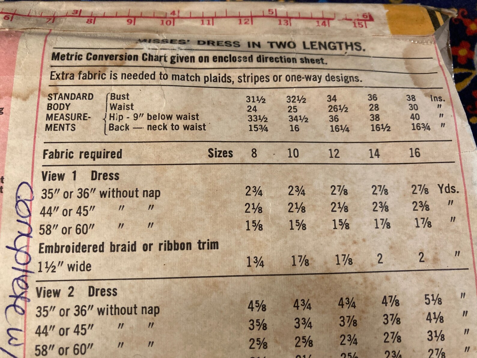 Vintage 1970 Simplicity 5616 Sewing Pattern Size 12 Bust 34 | Etsy