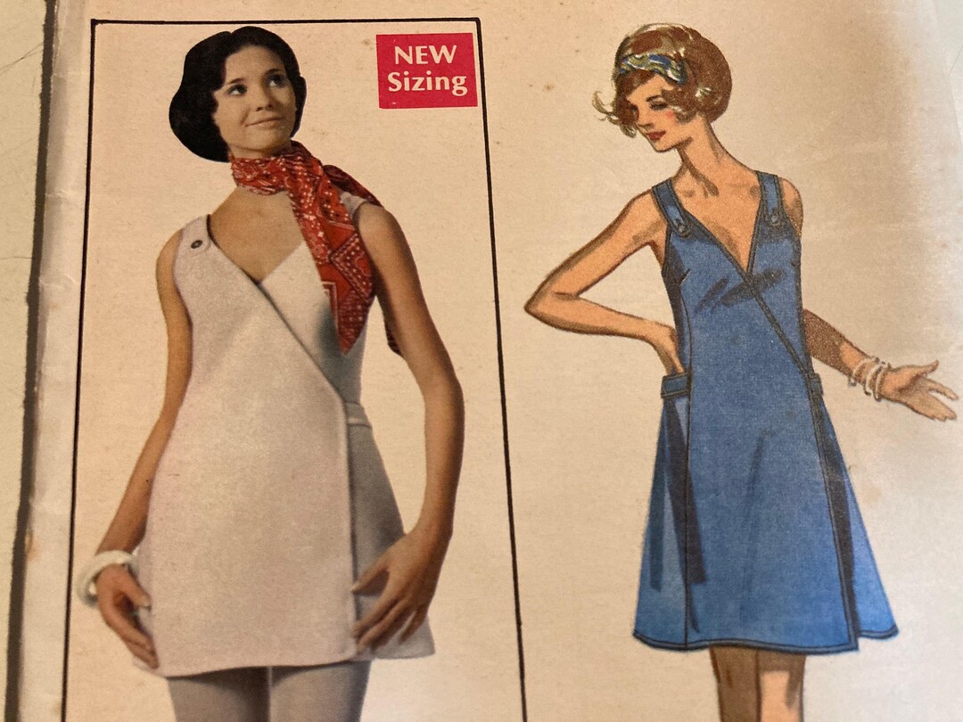 RARE Vintage 1960's Butterick 5276 Mary Quant Sewing Pattern Size 12 ...