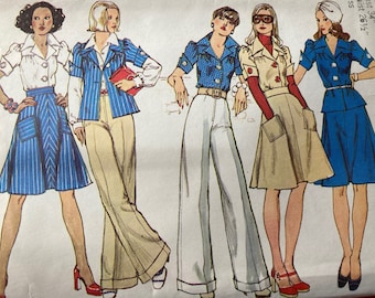 Vintage 1970s Butterick 3570 Sewing Pattern Size 12 Bust 34 - Etsy