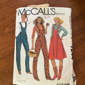 RARE Vintage 1980's Mccall's 7244 Sewing Pattern Size 10 Bust 32.5 - Etsy