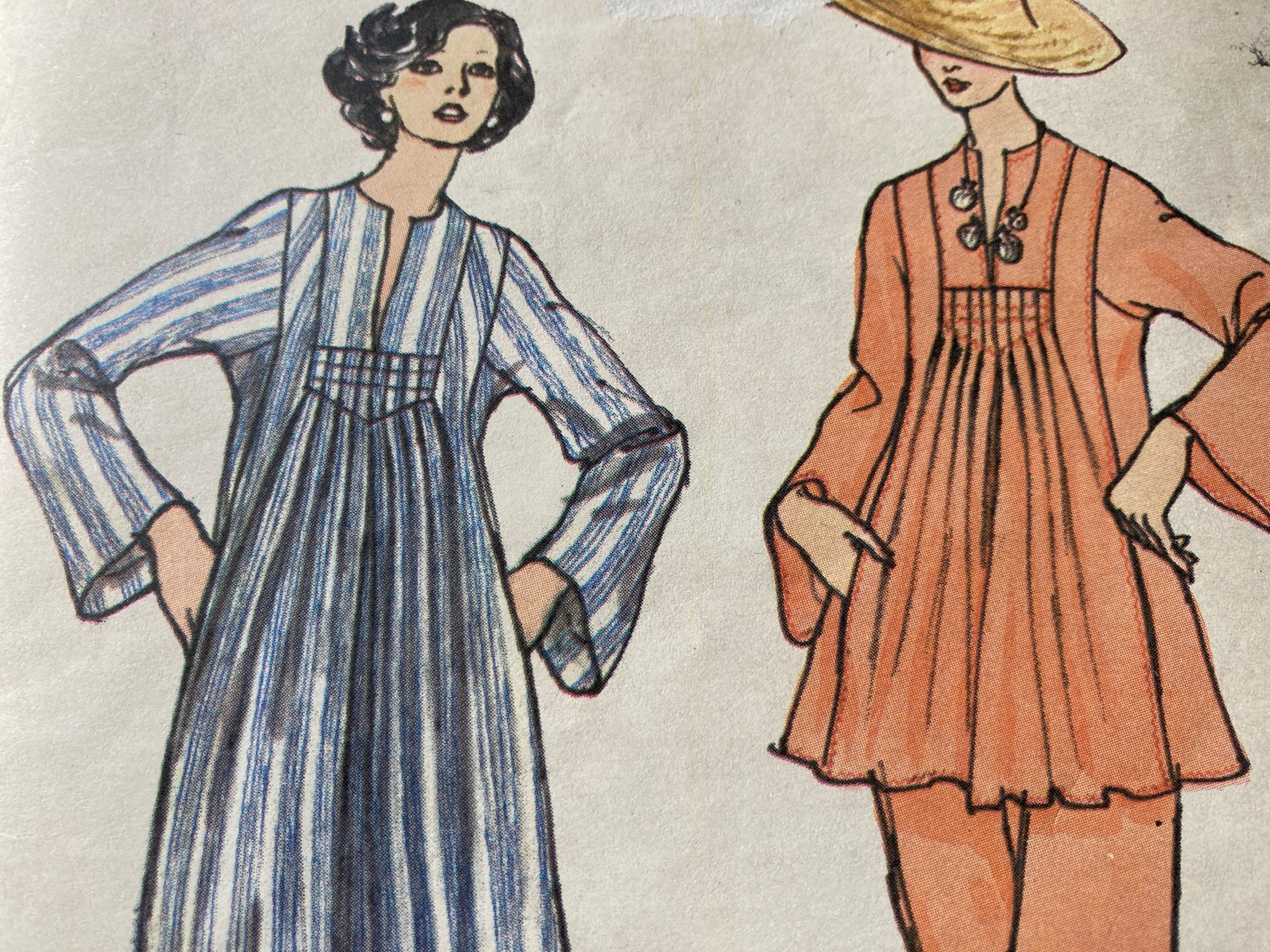 Vintage 1970s Vogue 8587 Sewing Pattern Size 12 Bust 34 or | Etsy