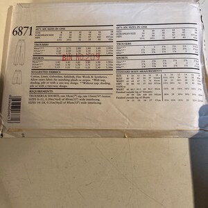 Vintage 1980s NEW LOOK 6871 Sewing Pattern Six Sizes in One FF - Etsy