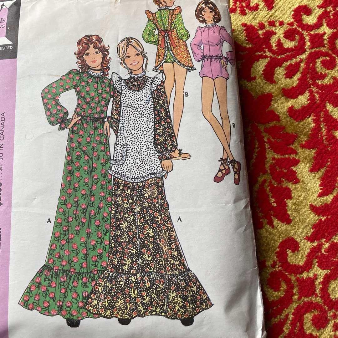 Vintage 1970s Mccall’s 3049 Sewing Pattern Size 10 Bust 32.5 or Size 11 ...
