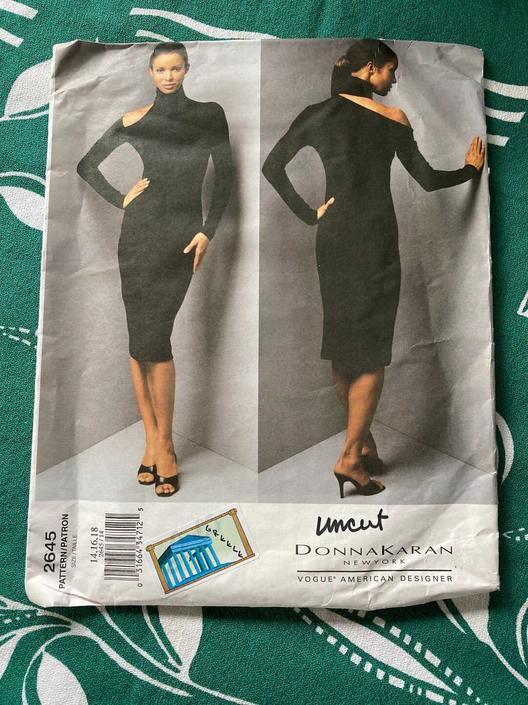 Vintage 2000's Vogue 2645 American Designer Donna Karan Sewing Pattern ...