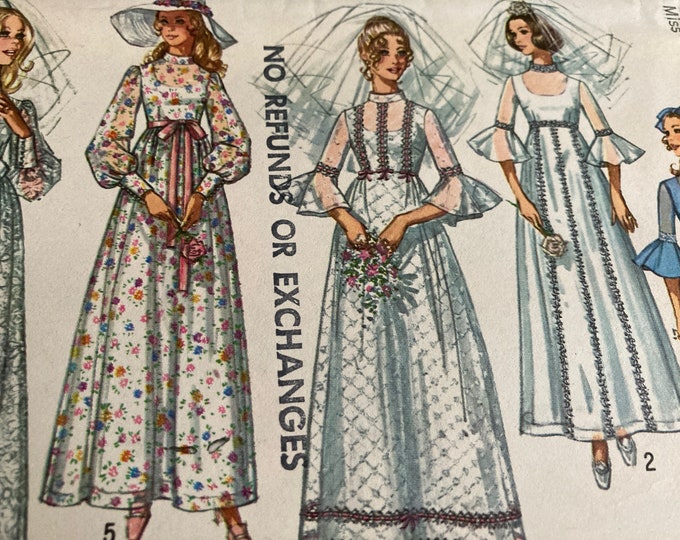 Vintage 1970s Simplicity 9259 Sewing Pattern Size 12 Bust 34 - Etsy