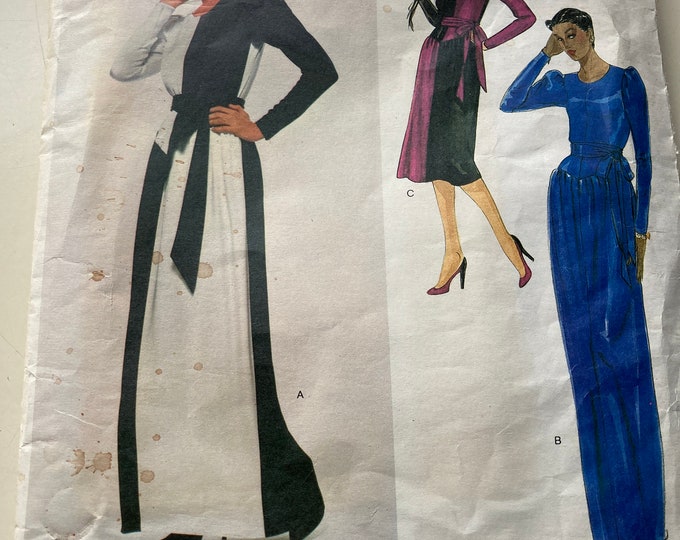 Vintage 1970's Vogue 2406 Paris Original YVES Saint LAURENT Sewing ...