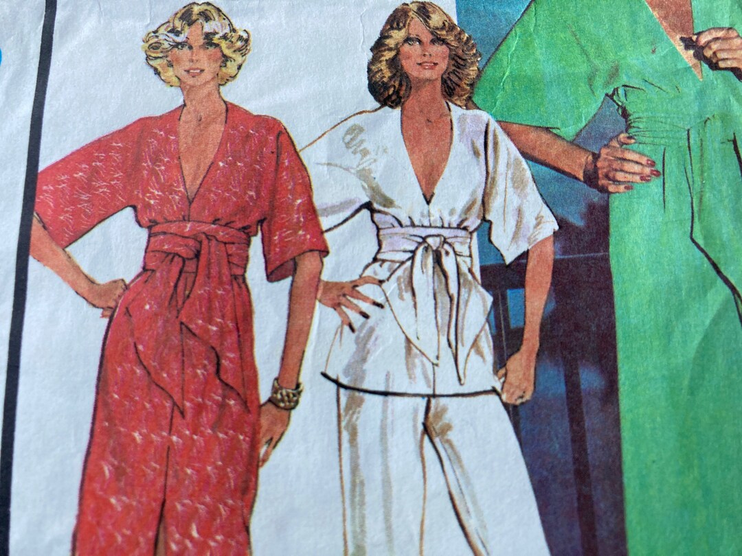 RARE Vintage 1970s Mccalls 5538 Halston Sewing Pattern Size Medium Size ...