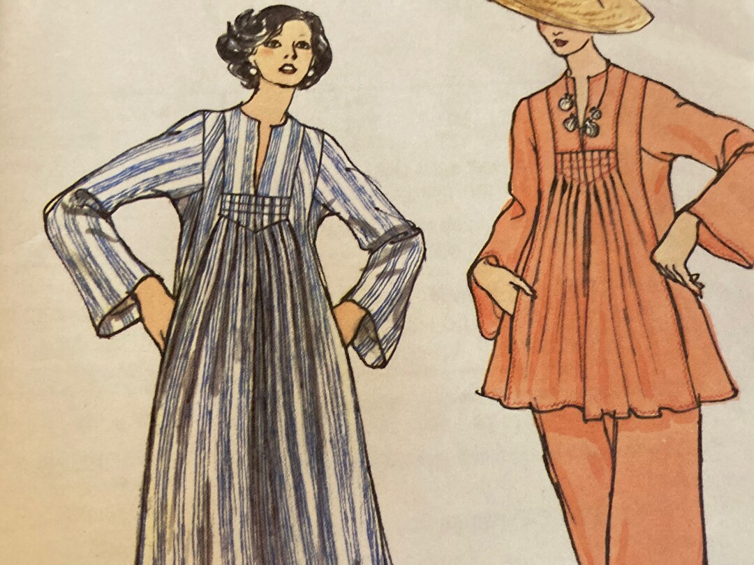 Vintage 1970s Vogue 8587 Sewing Pattern Size 10 Bust 32.5 FF - Etsy