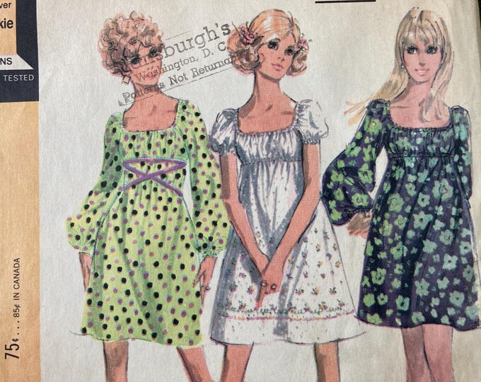 Vintage 1960's Mccall's 9715 Sewing Pattern Size 14 Bust 36 - Etsy
