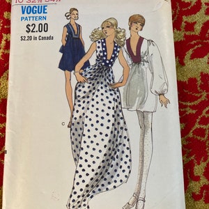 Vintage 1970s MISS VOGUE 7828 Sewing Pattern Size 10 Bust - Etsy