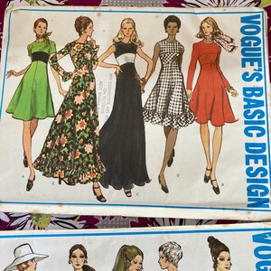 Vintage 1970's Vogue's Basic Design 2367 or 2297 Sewing Pattern U ...