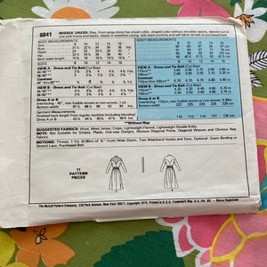 Vintage 1970s Mccall’s 6841 Halston Sewing Pattern Size 12 Bust 34 or ...