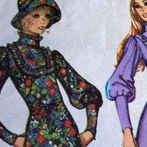 RARE Vintage 1970 Simplicity 9454, Sewing Pattern Size 14 Bust 36 - Etsy