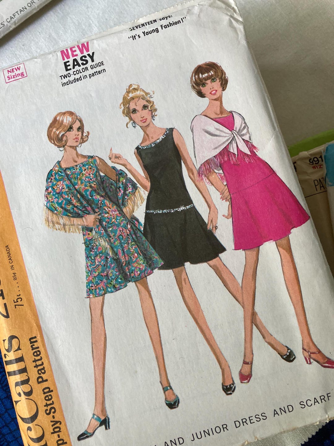 RARE Vintage 1960s Mccall's 2199 Sewing Pattern Size 12 Bust 34 - Etsy