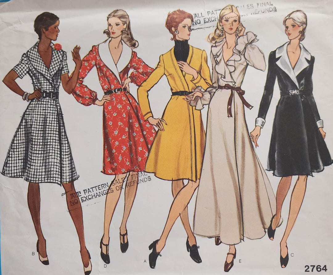 Vintage 1970s Vouges Basic Design 2764 Size 12 Bust 34 - Etsy