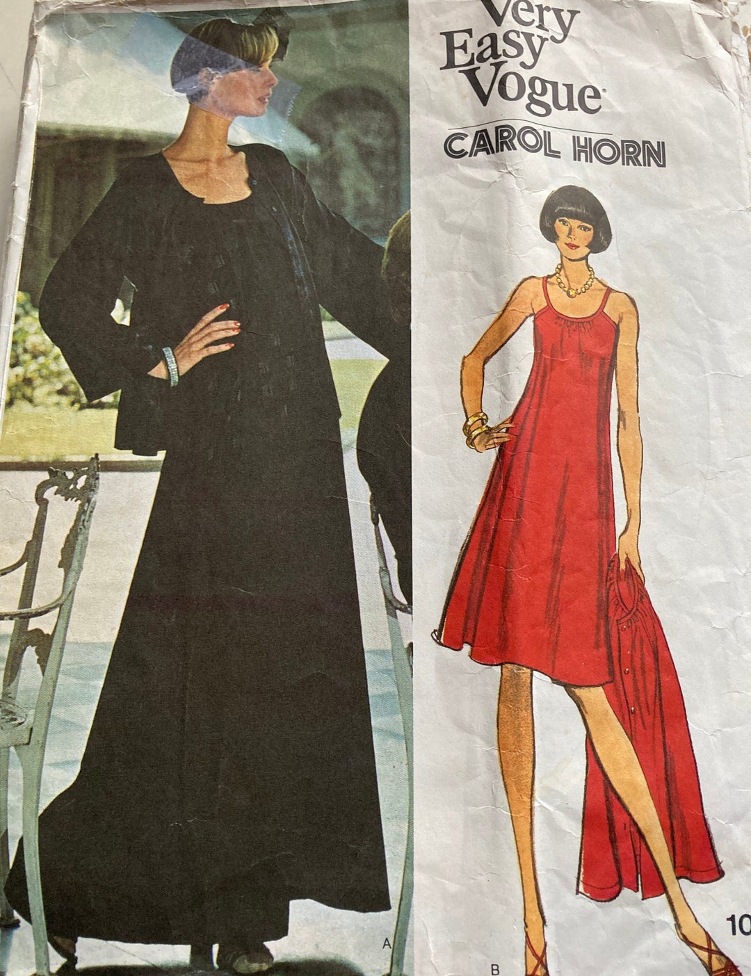 Vintage 1970's Vogue 1031 CAROL HORN Sewing Pattern Size - Etsy