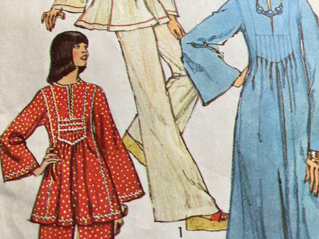 Vintage 1970s Simplicity 6044 Sewing Pattern Size 10 Bust 32.5 - Etsy